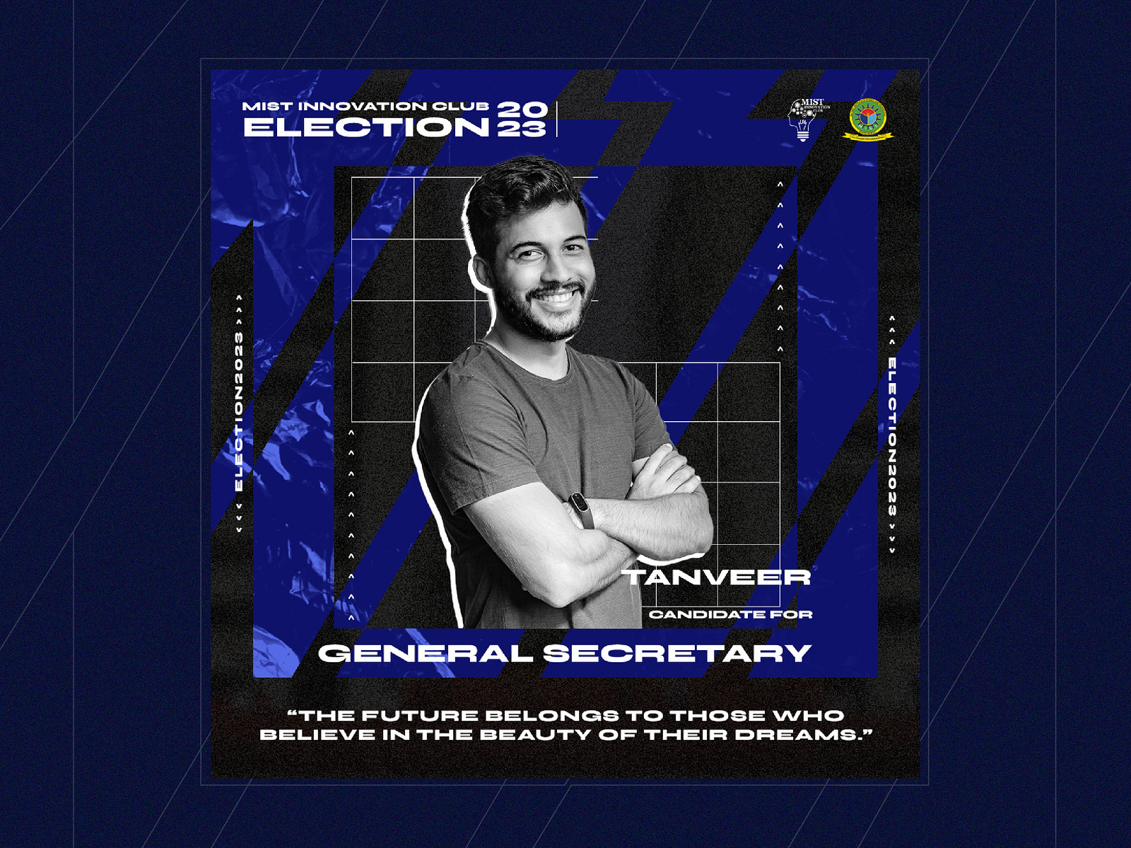 Election poster design by Tanveer Rifat on Dribbble