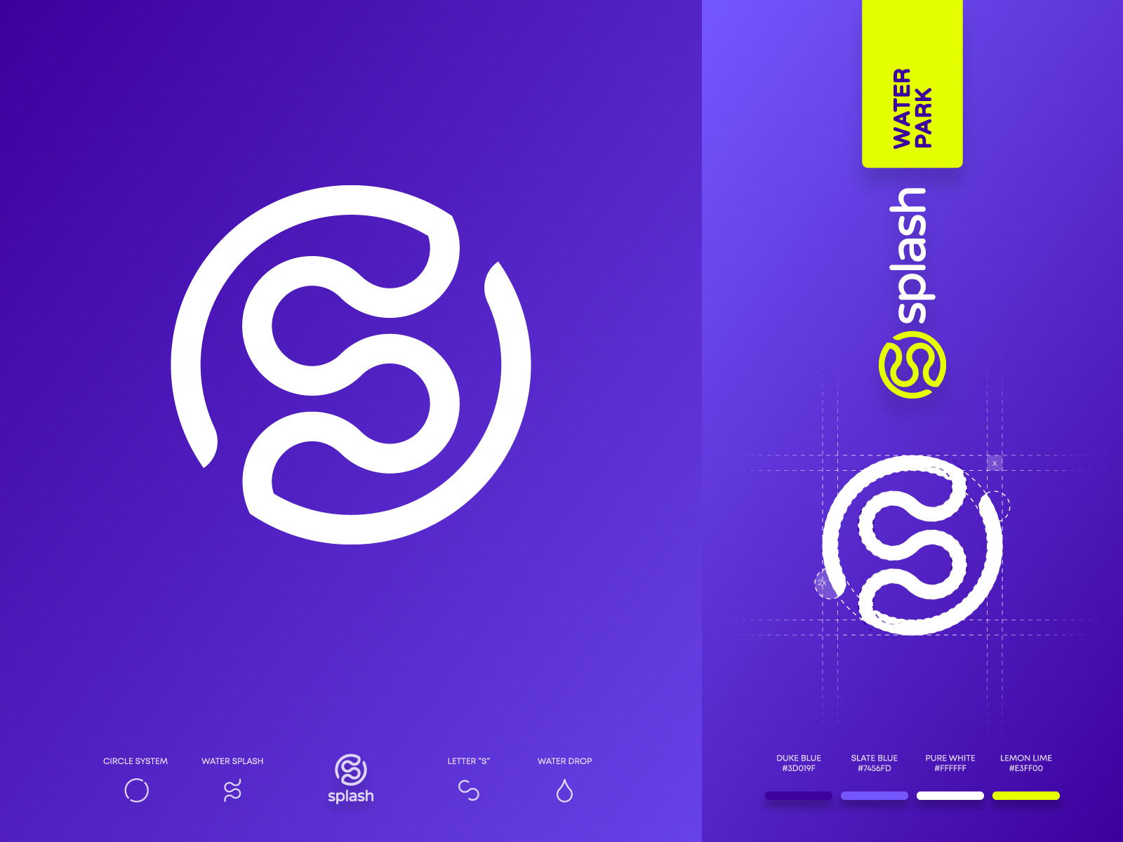 Splash Water Park Logo Explanation by Gedas Meskunas on Dribbble