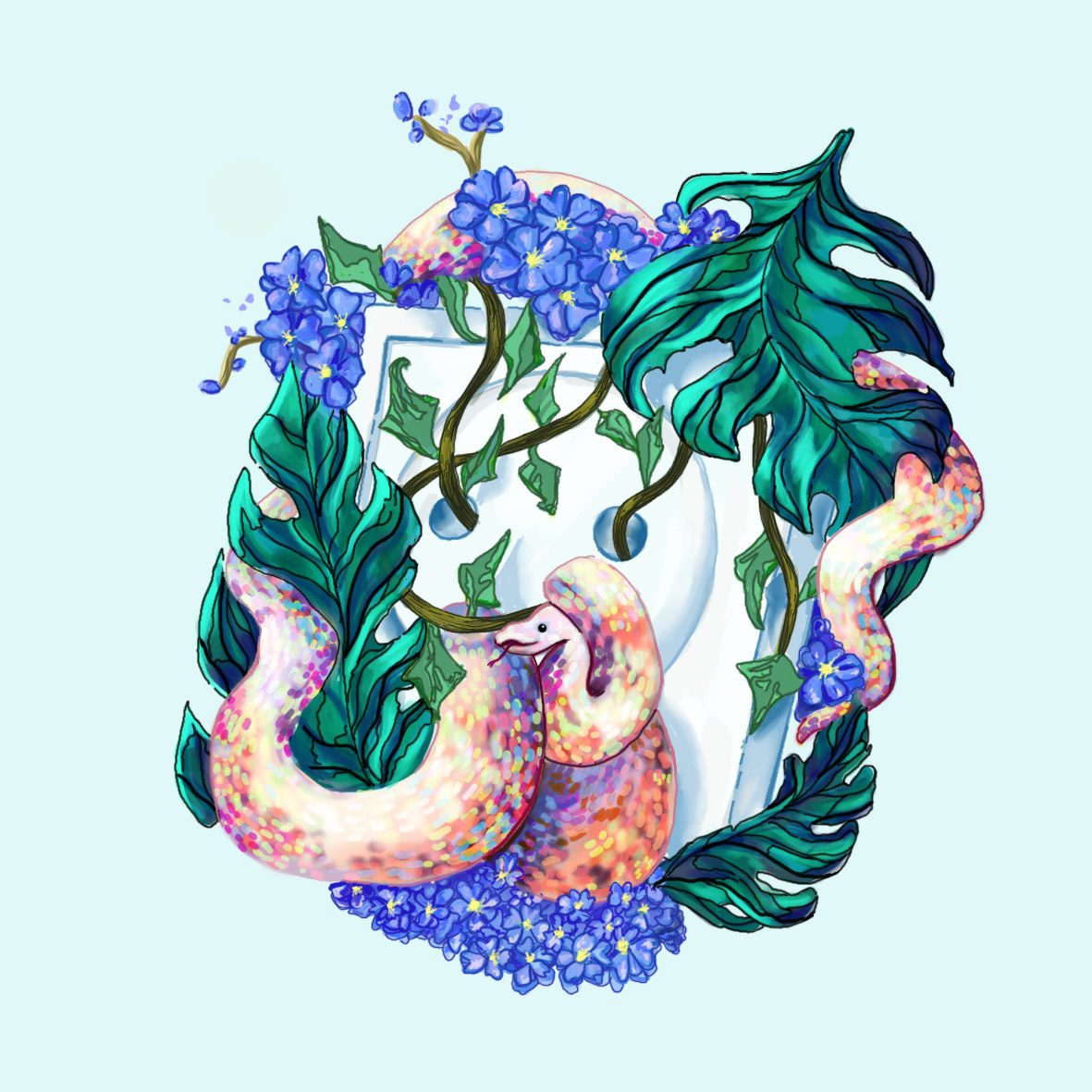 Outlet snake by Agnieszka on Dribbble