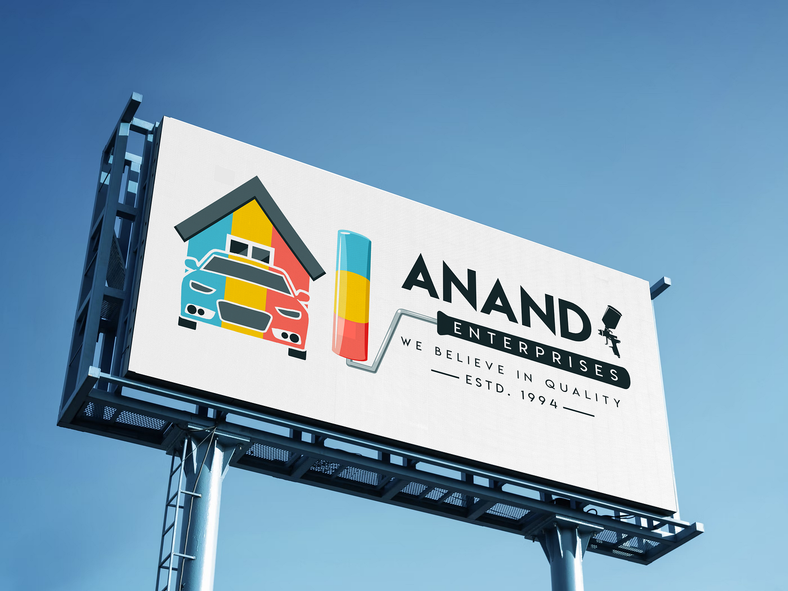 Paint Shop Logo Design by Abhishek Bhasin on Dribbble