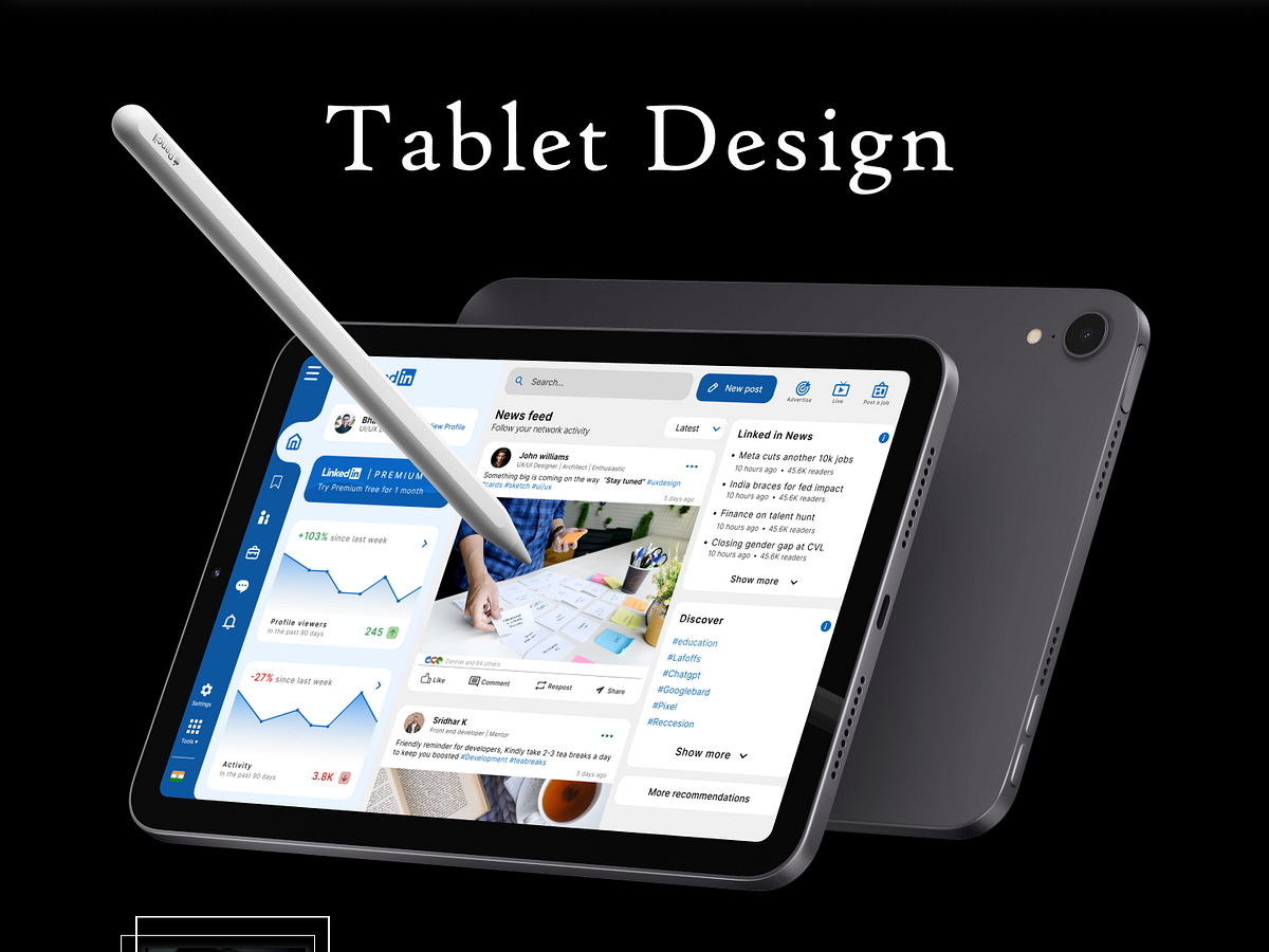 Browse thousands of Tablet UI images for design inspiration | Dribbble