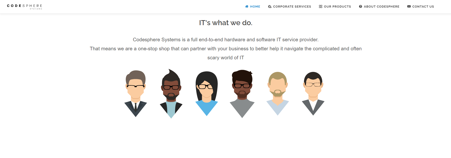 Codesphere Systems website - coded in HTML & CSS by Abriel Erasmus on ...