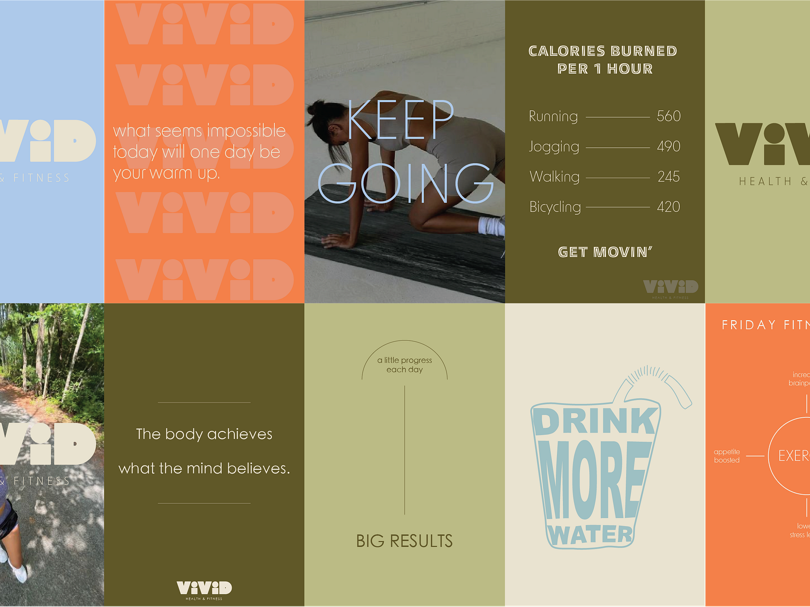 Vivid Health & Fitness Social Media Pack by Olivia Quesada on Dribbble