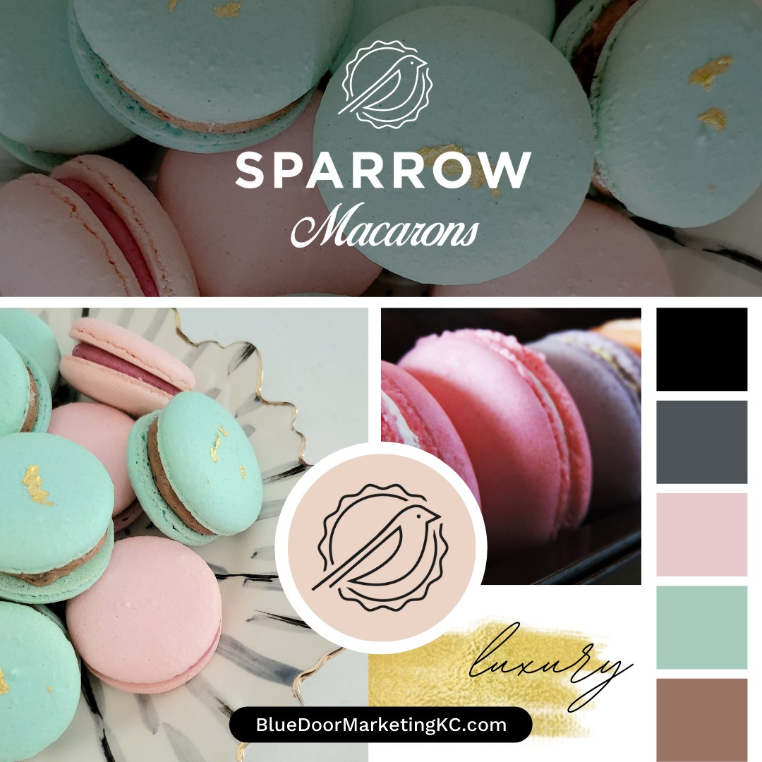 Sparrow Macarons logo by Shanice Brown on Dribbble