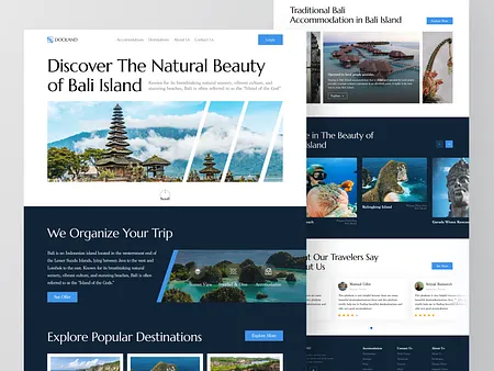 Travel Landing Page designs, themes, templates and downloadable graphic ...