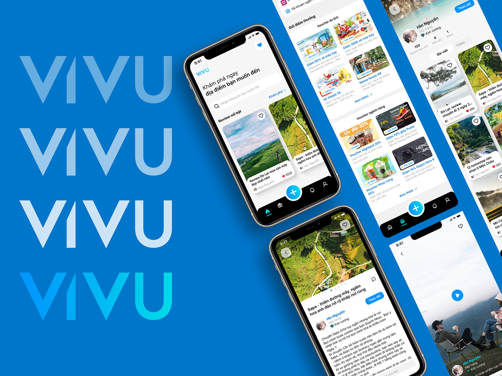ViVu - Travel Review Mobile App by Bryan Tran on Dribbble