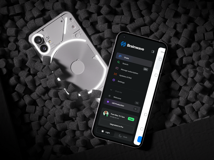 Brainwave – AI UI Kit – Mobile version by Tran Mau Tri Tam for UI8 on Dribbble