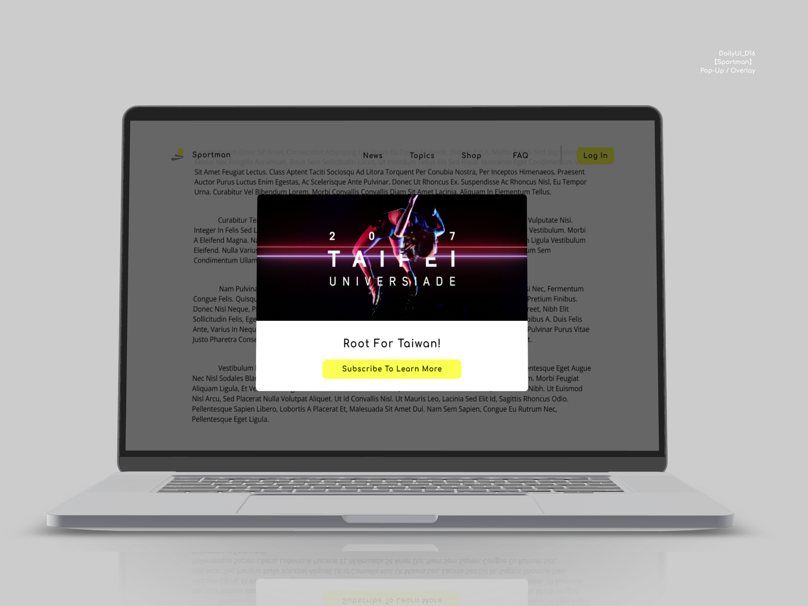 DailyUI_D16_Pop-Up / Overlay by Awen on Dribbble