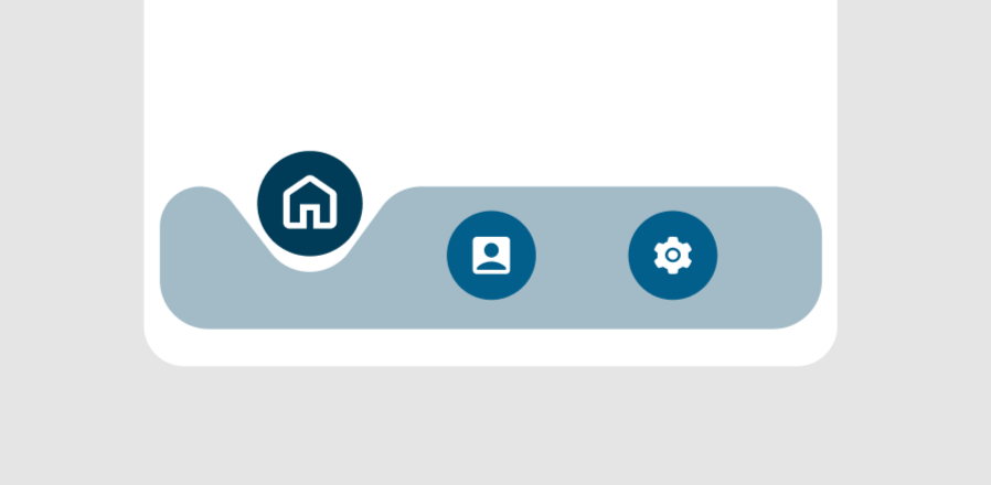 Floating Icons Bottom Navigation Bar. by Rakshit Gopnarayan on Dribbble