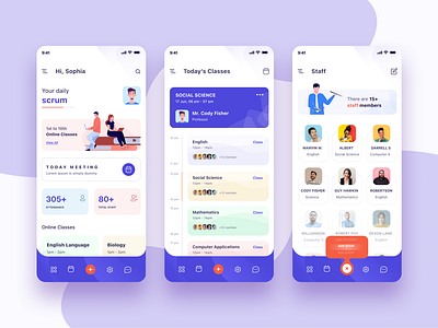 School Management App by Priyanka Parwal on Dribbble