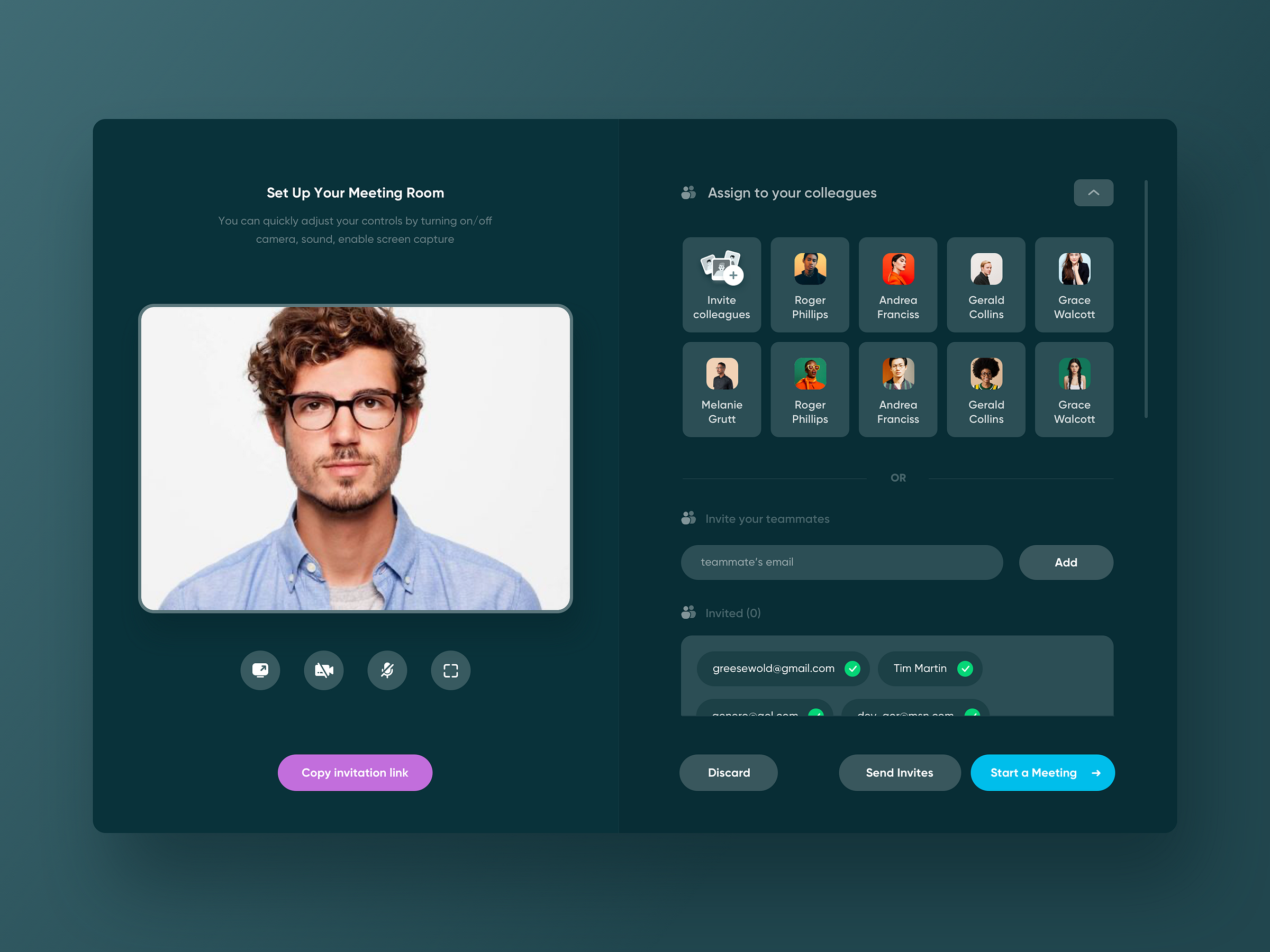 Edworking.com - Set Up Meeting Room UI by Dmitriy Kharaberyush on Dribbble
