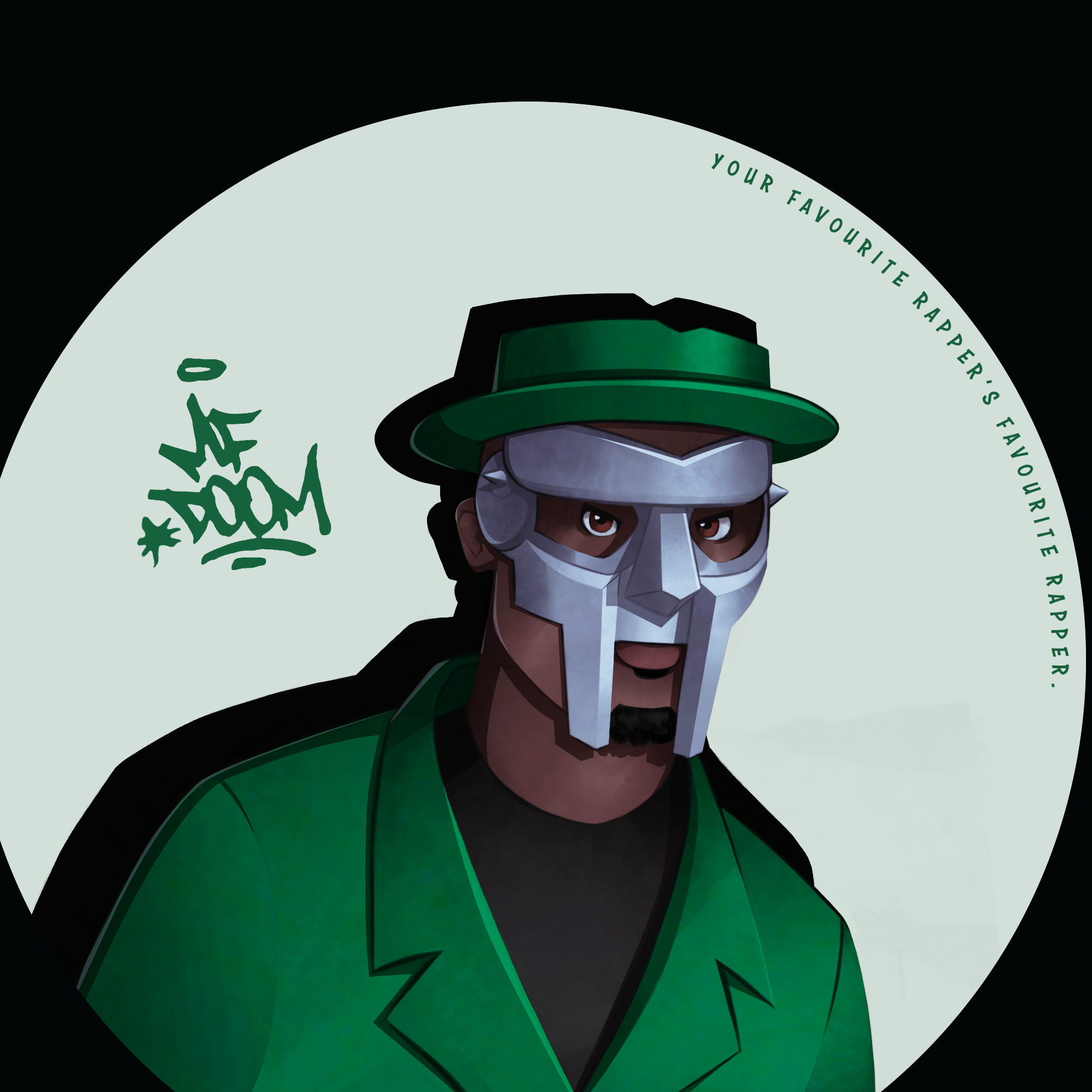 MF DOOM artwork. by Akshay Achary on Dribbble