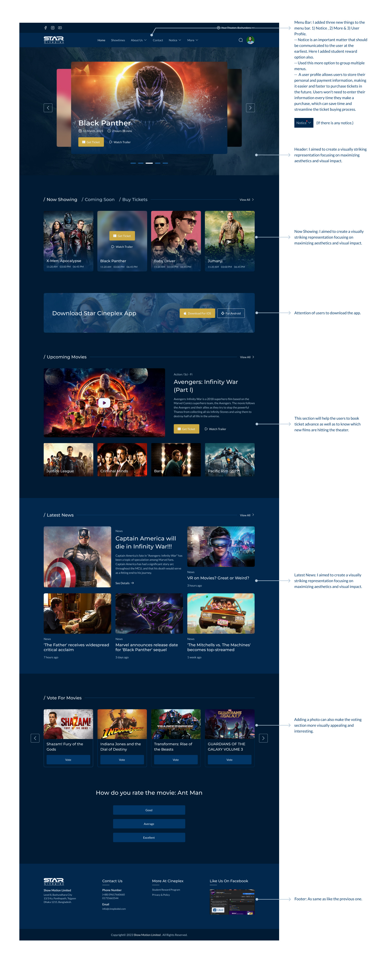 Star Cineplex - Home Page Redesign by muminul.design on Dribbble
