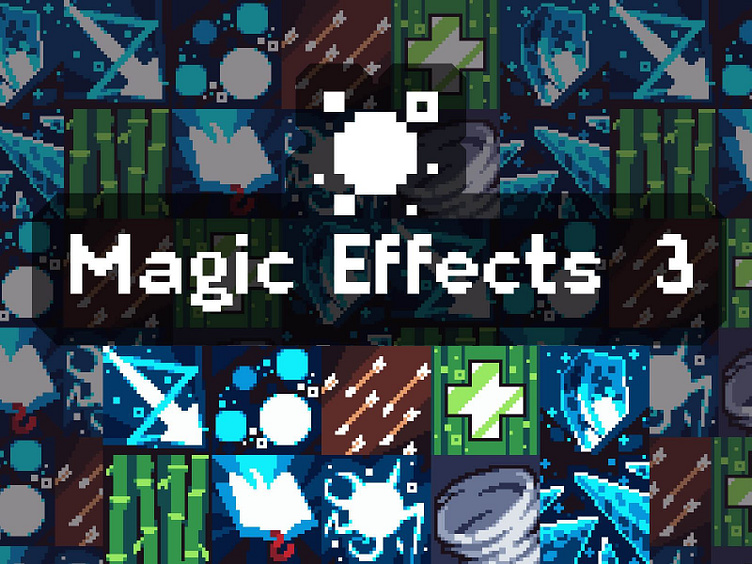 Magic Spells Pixel Art Sprite Pack by 2D Game Assets on Dribbble