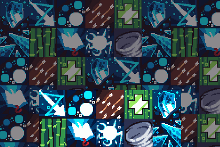 Magic Spells Pixel Art Sprite Pack by 2D Game Assets on Dribbble