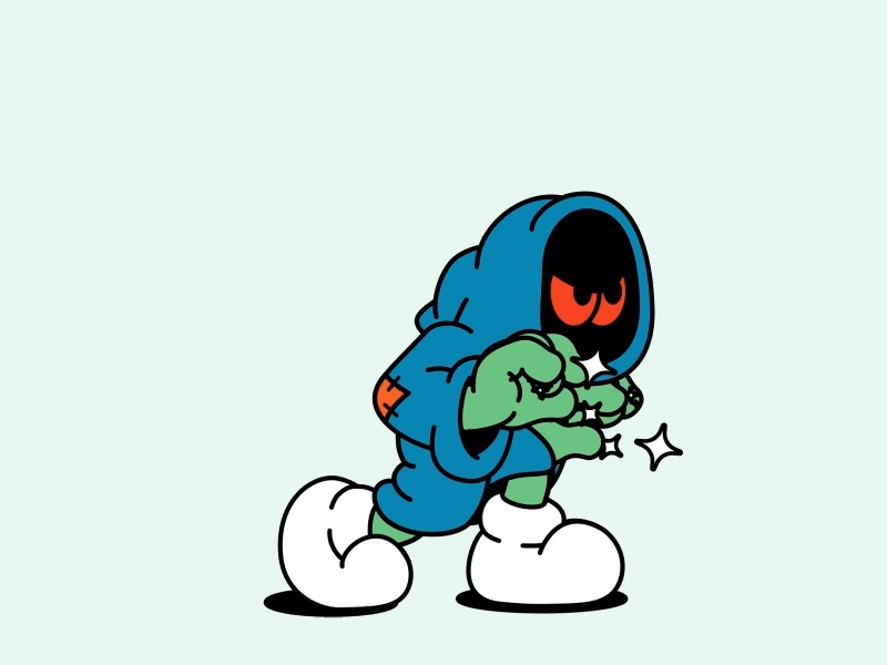 "Sneaky" walk cycle by Vitalii on Dribbble