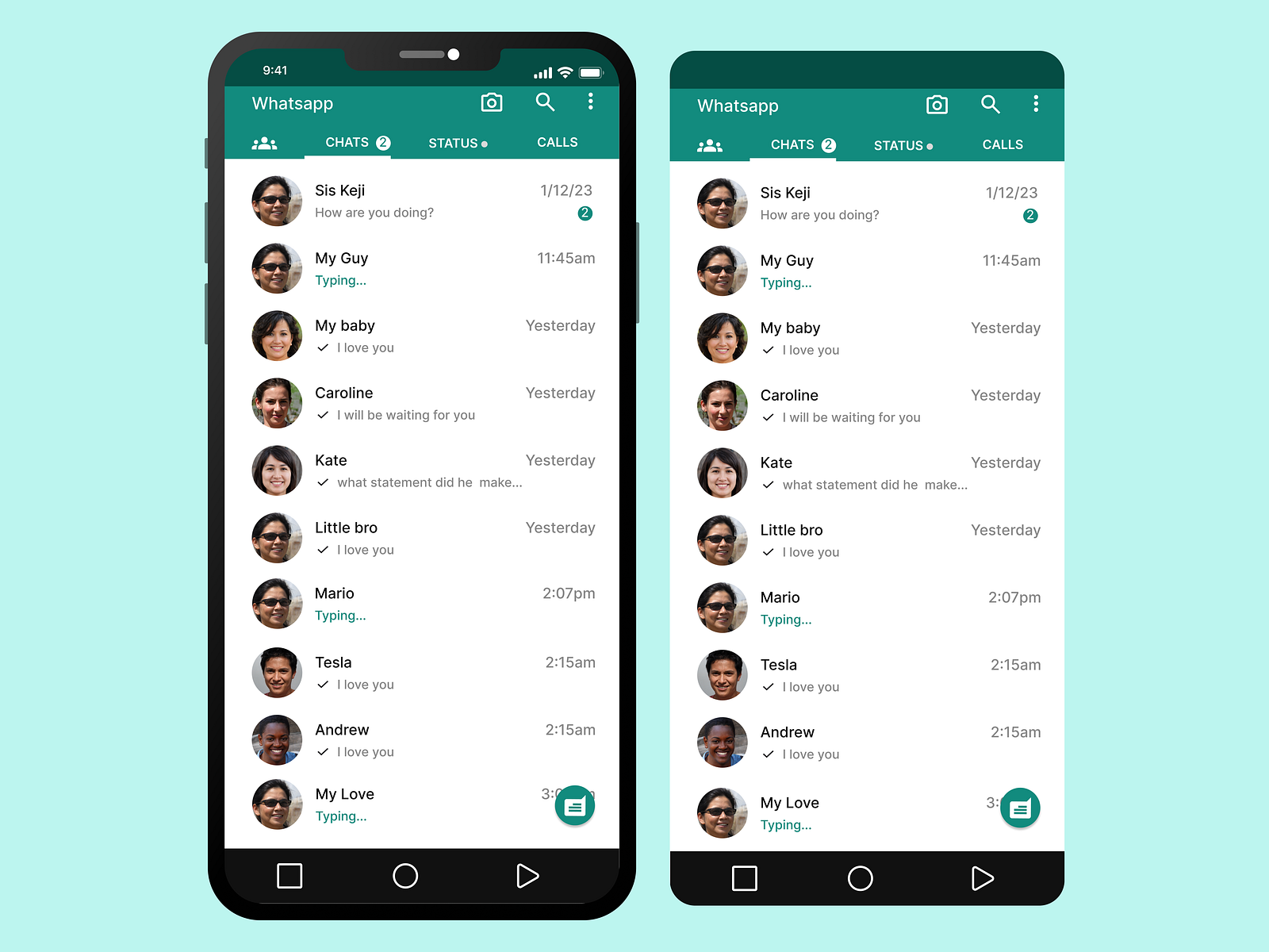 WHATSAPP MOBILE APP by Adeleke Faidat Wuraola on Dribbble