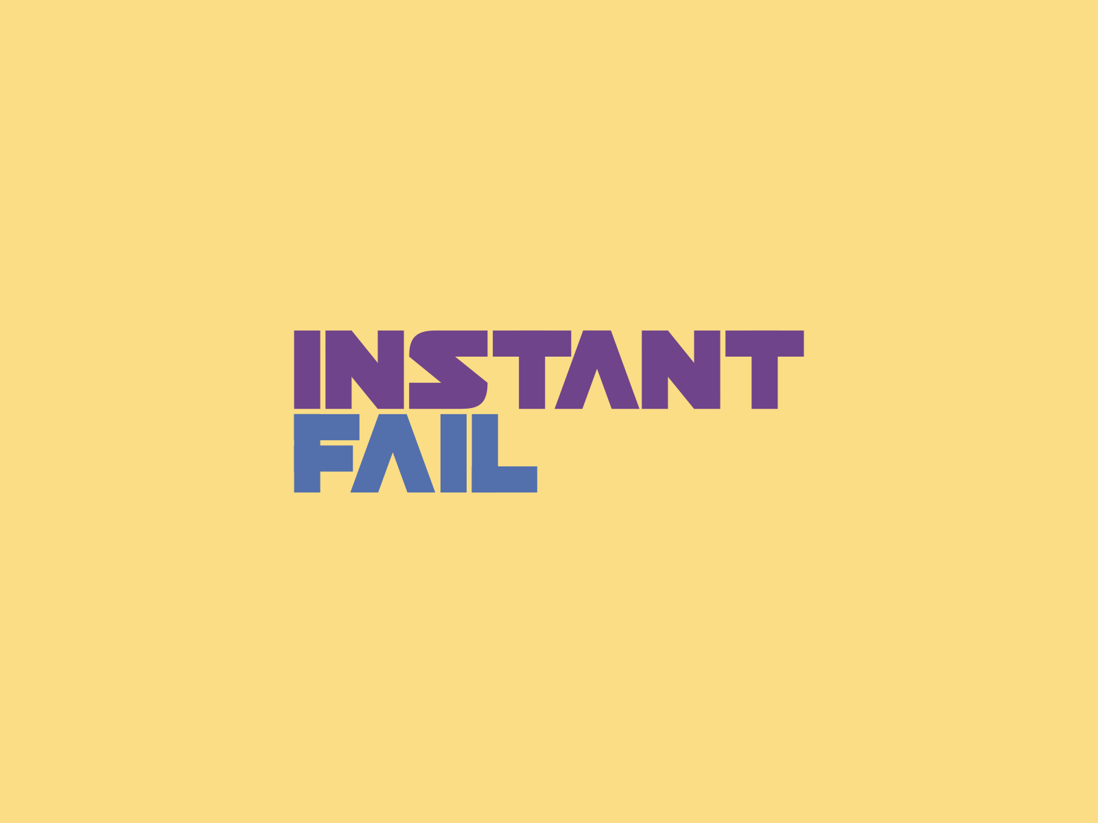 instant fail by Michał Pieczyński on Dribbble