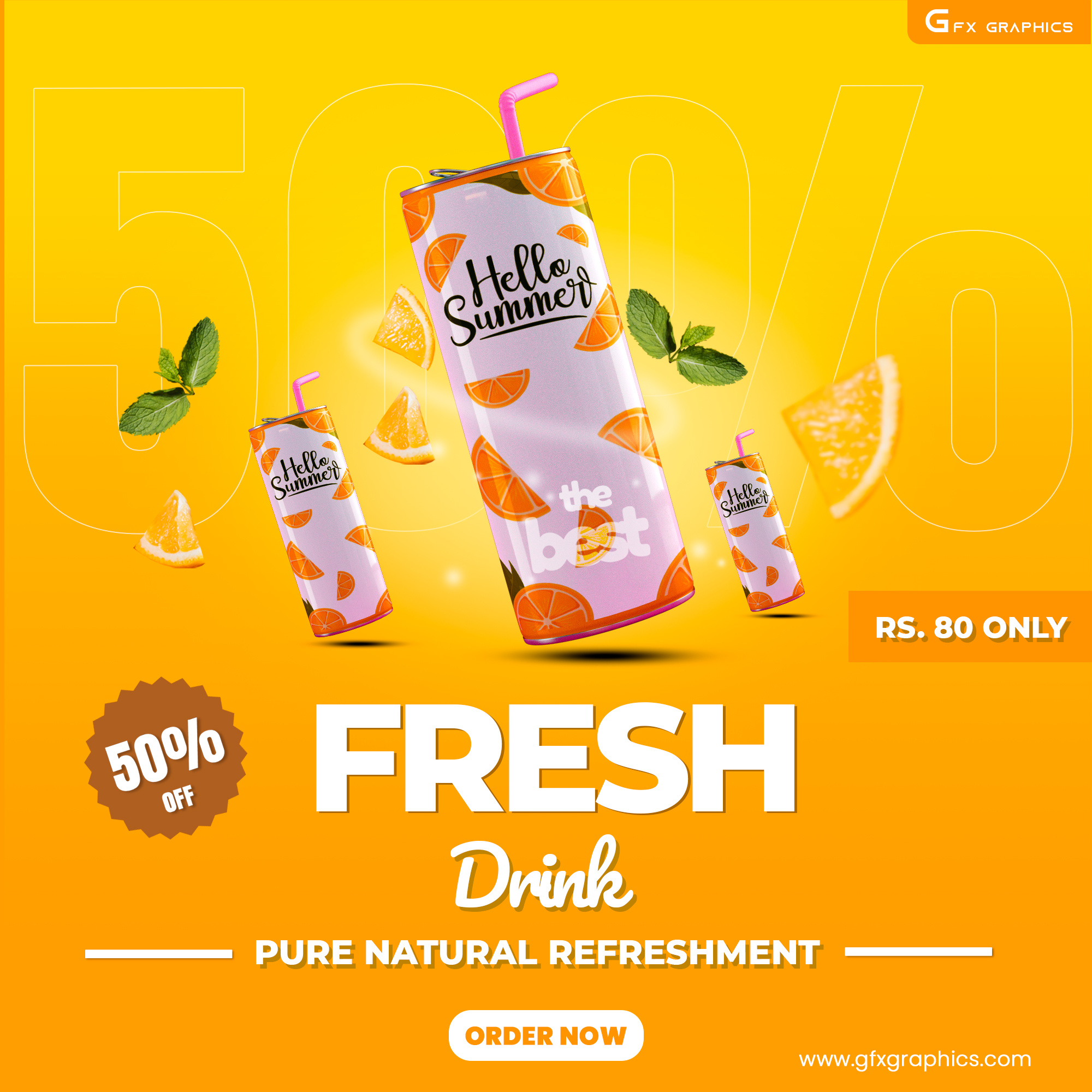 Social Media Ads ( 5 ) Juice by Rohit Birhade on Dribbble