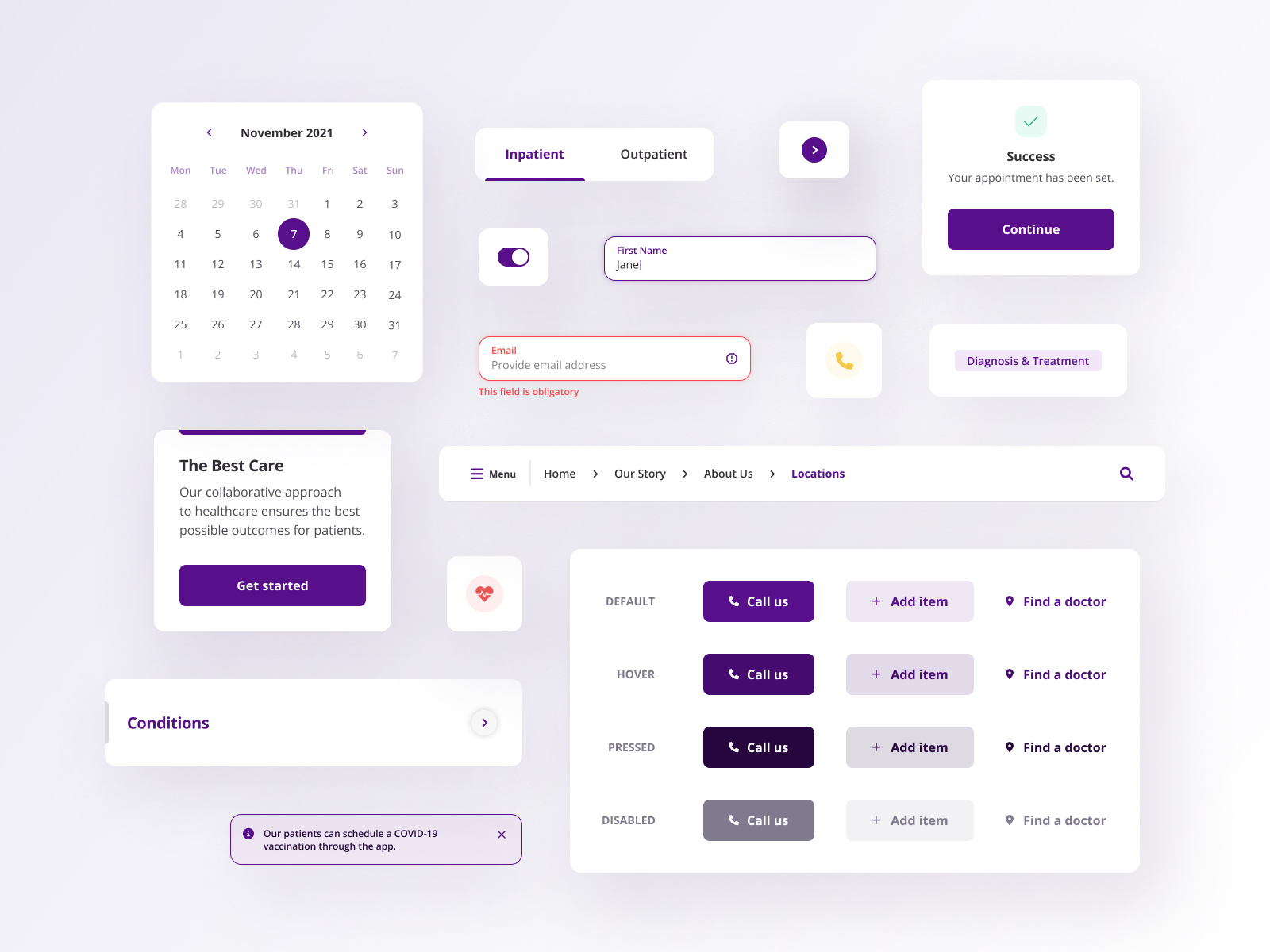 Design system - components by Aga Stolarczyk-Urban on Dribbble