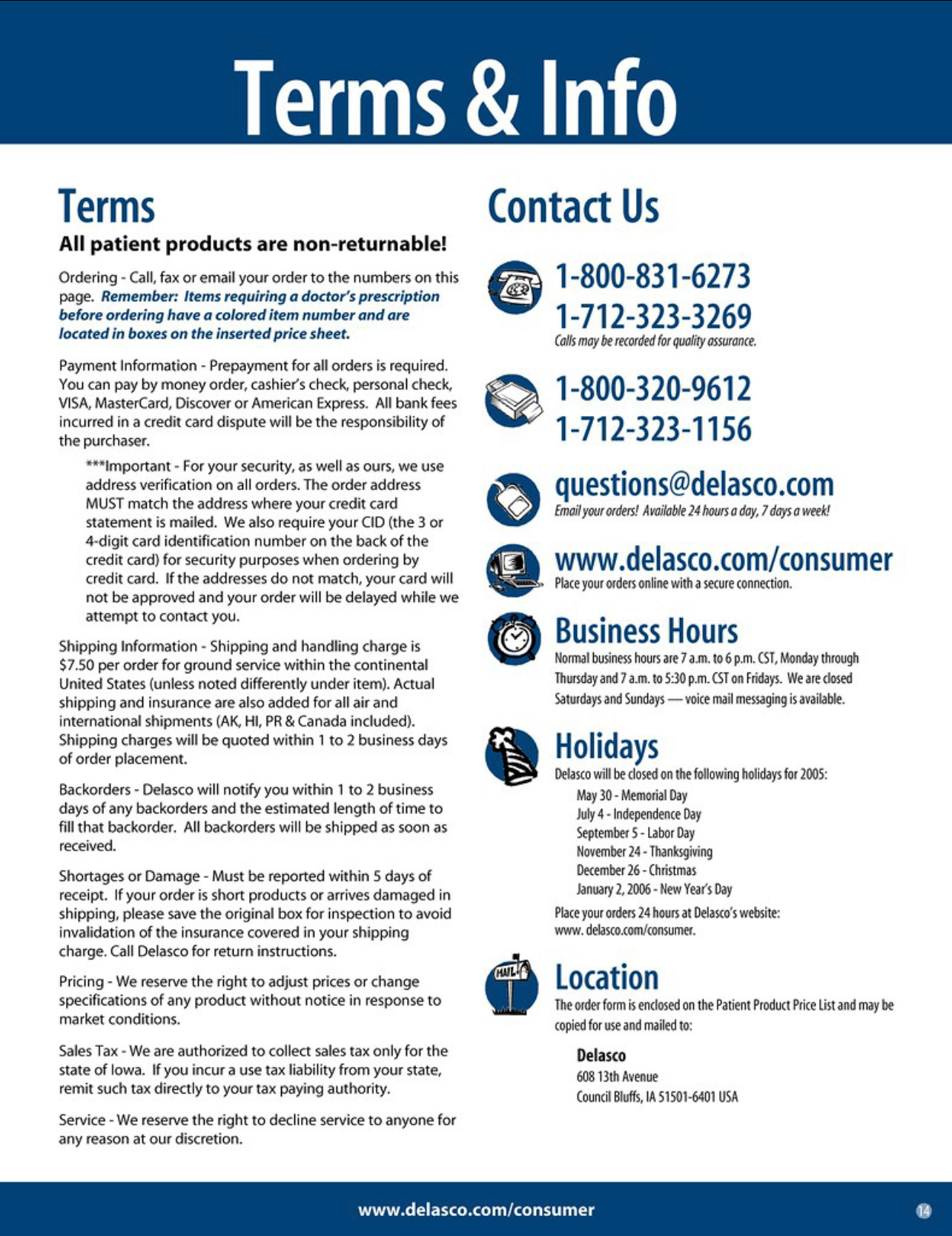 Sample T&Cs Business Catalog Page (Terms & Conditions) InDesign by ...