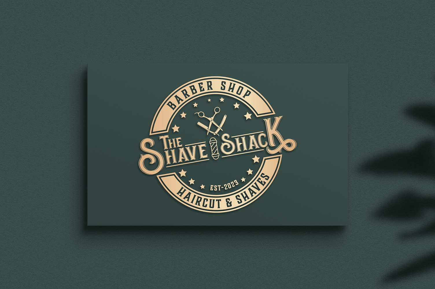 The Barber Shop_Modern Haircut & Shaves Logo_The Shave Shack by Mohammad Rabby Mia on Dribbble