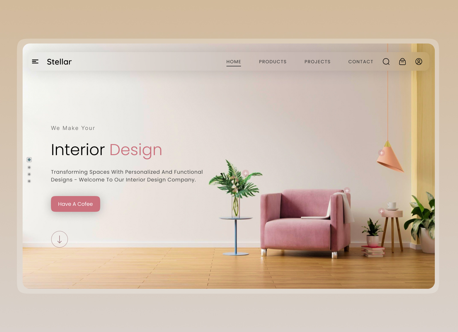 Interior design - Web app by Mewan Ayomal on Dribbble