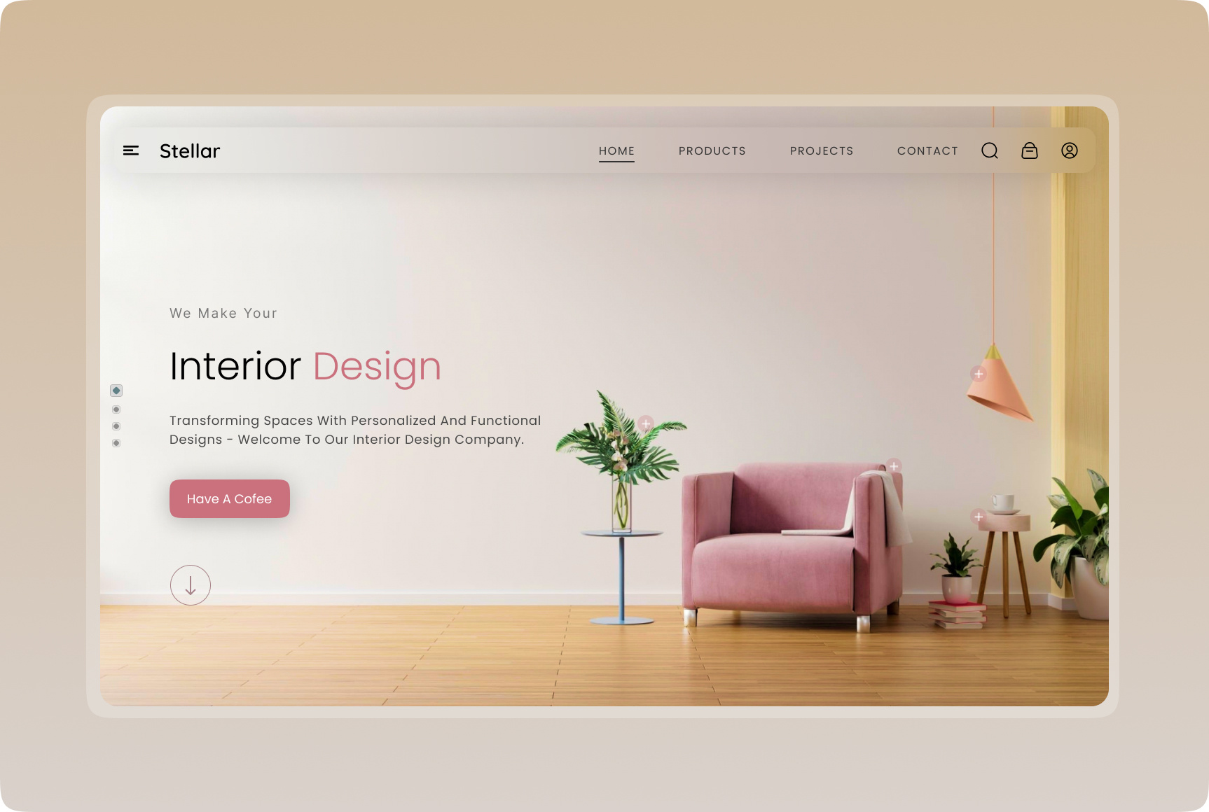 Interior design - Web app by Mewan Ayomal on Dribbble