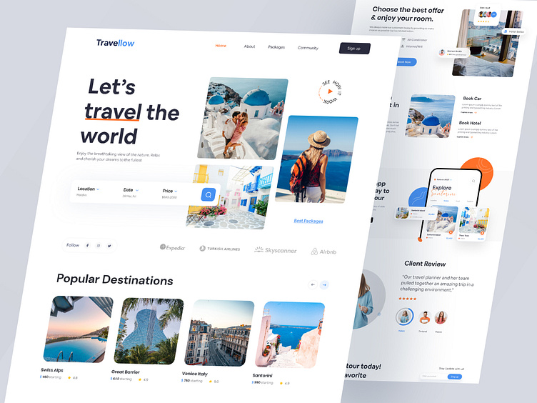 Travel & Hotel Booking website by Rakib Kowshar for Orizon: UI/UX ...