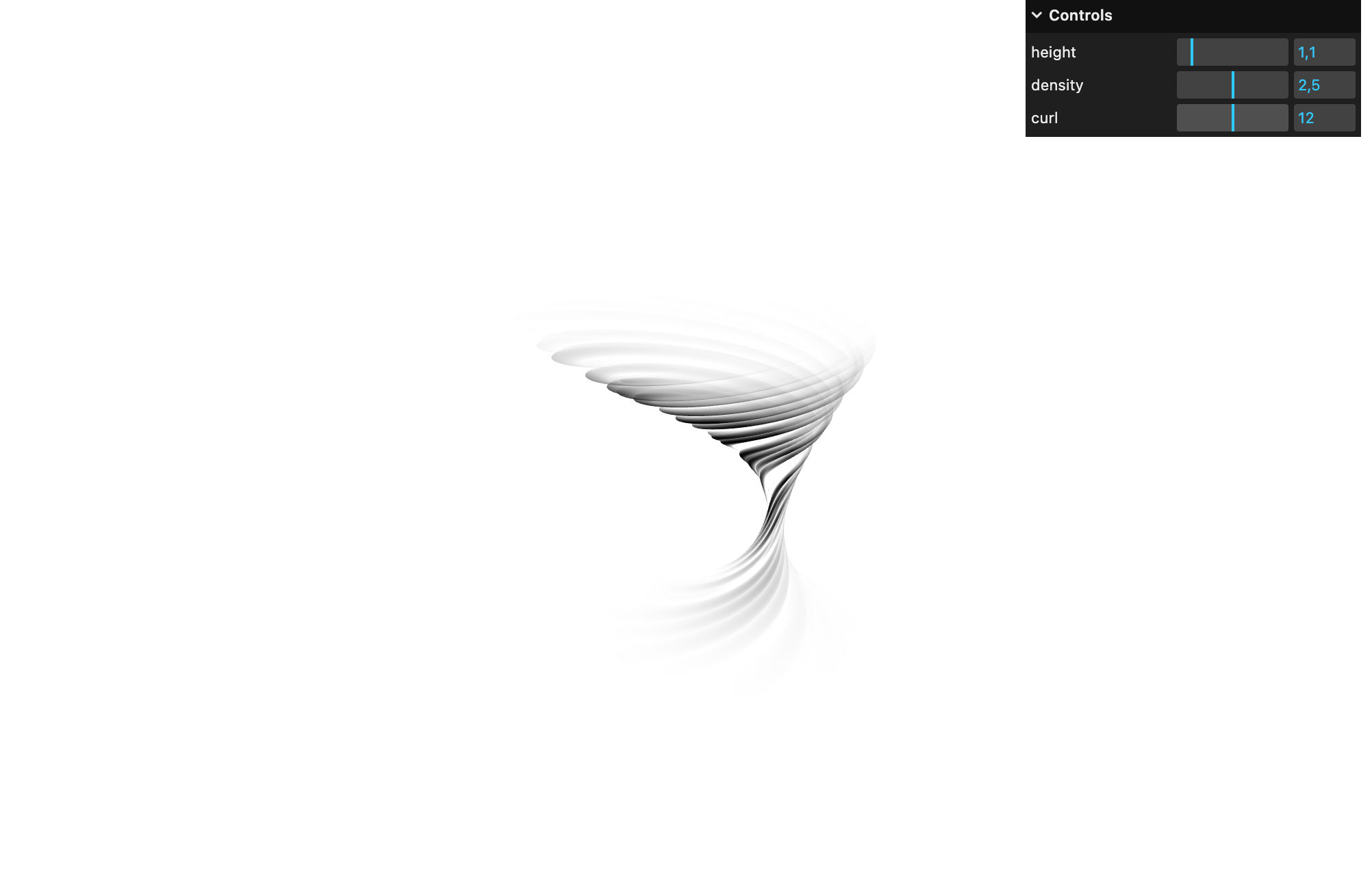 Interactive Tornado (WebGL) by Ksenia Kondrashova on Dribbble