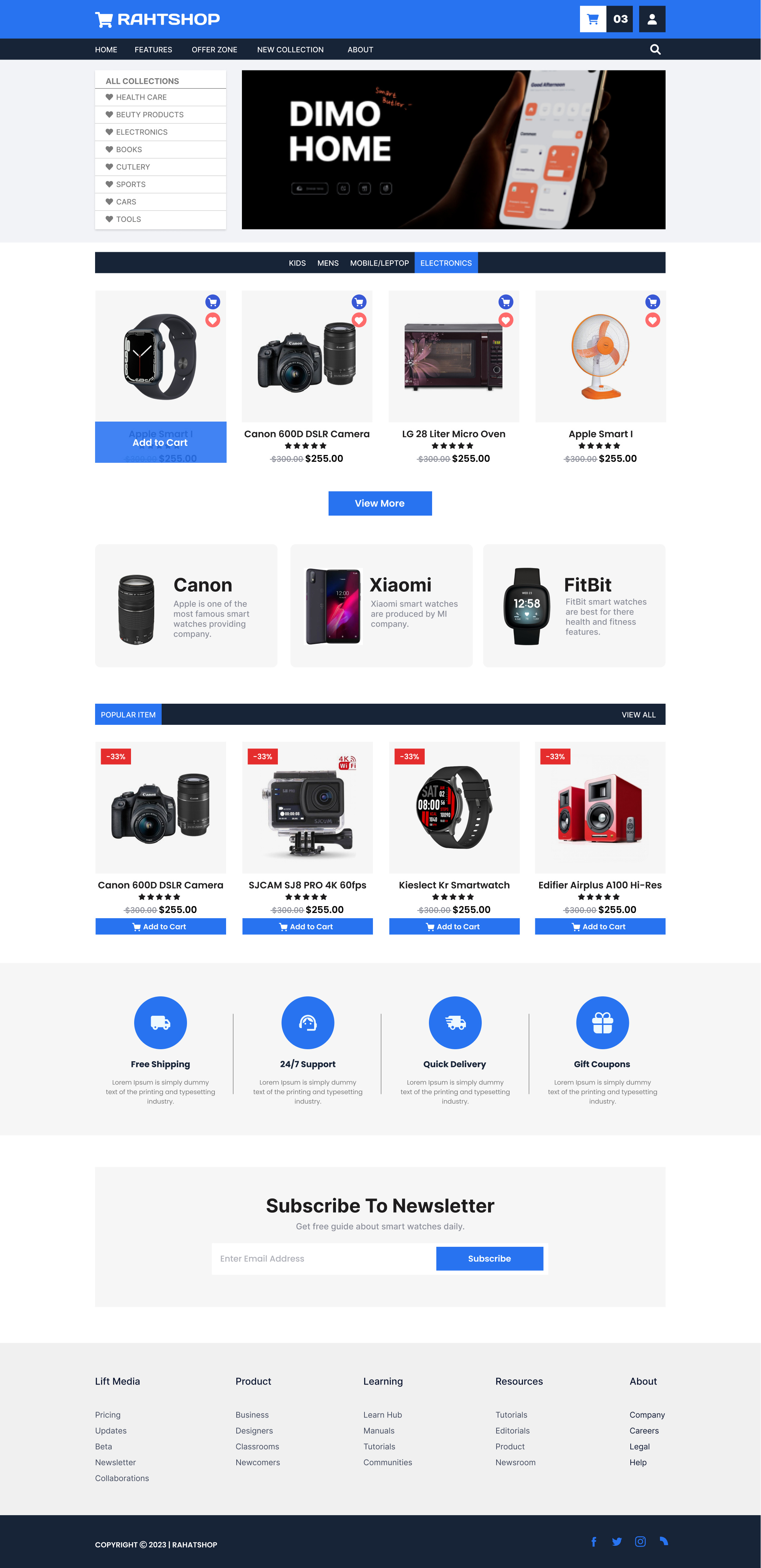 Electronics - Online Store Concept. Modern and Minimal. by Mohiuddin ...