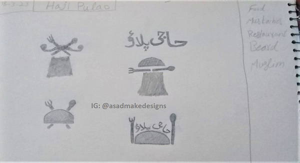 Logo sketching process by Asad choudhary on Dribbble