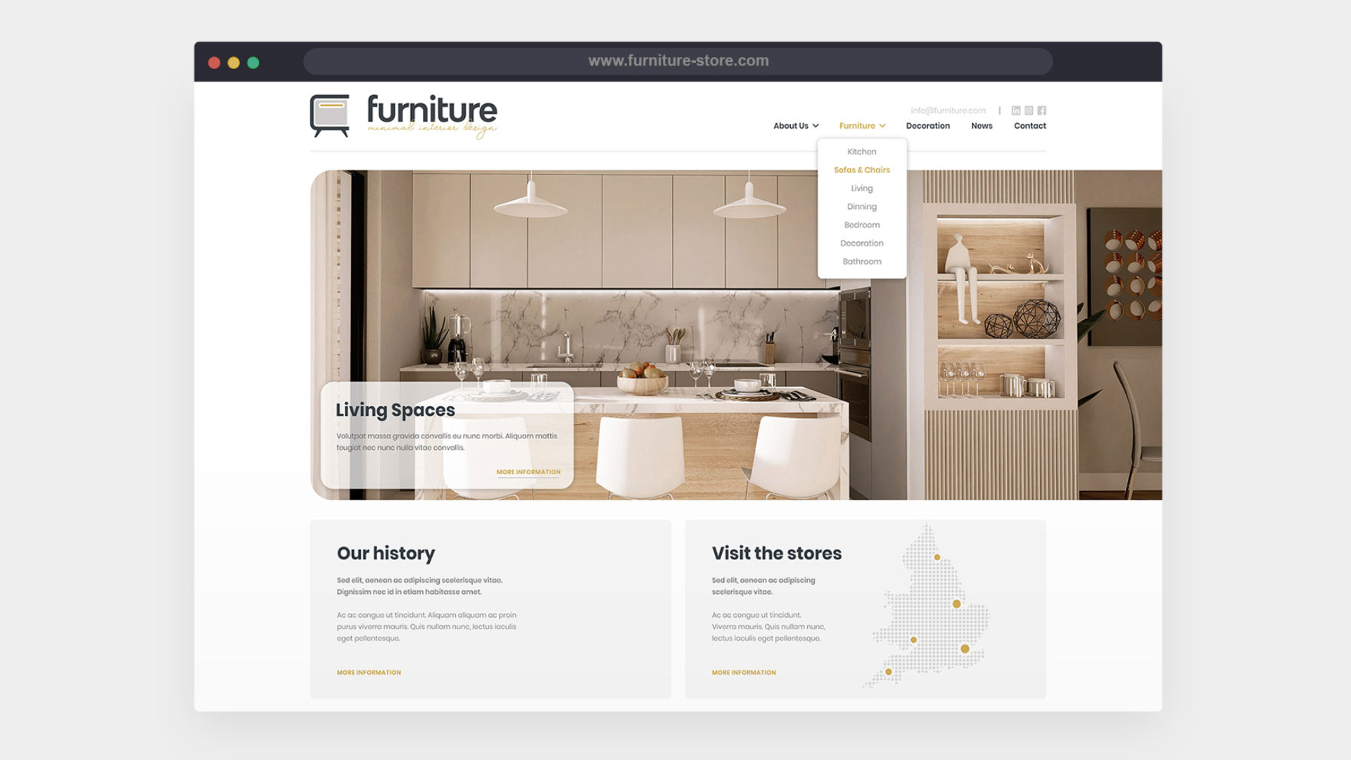 Furniture Brand & UI Design by Diego Moreno on Dribbble