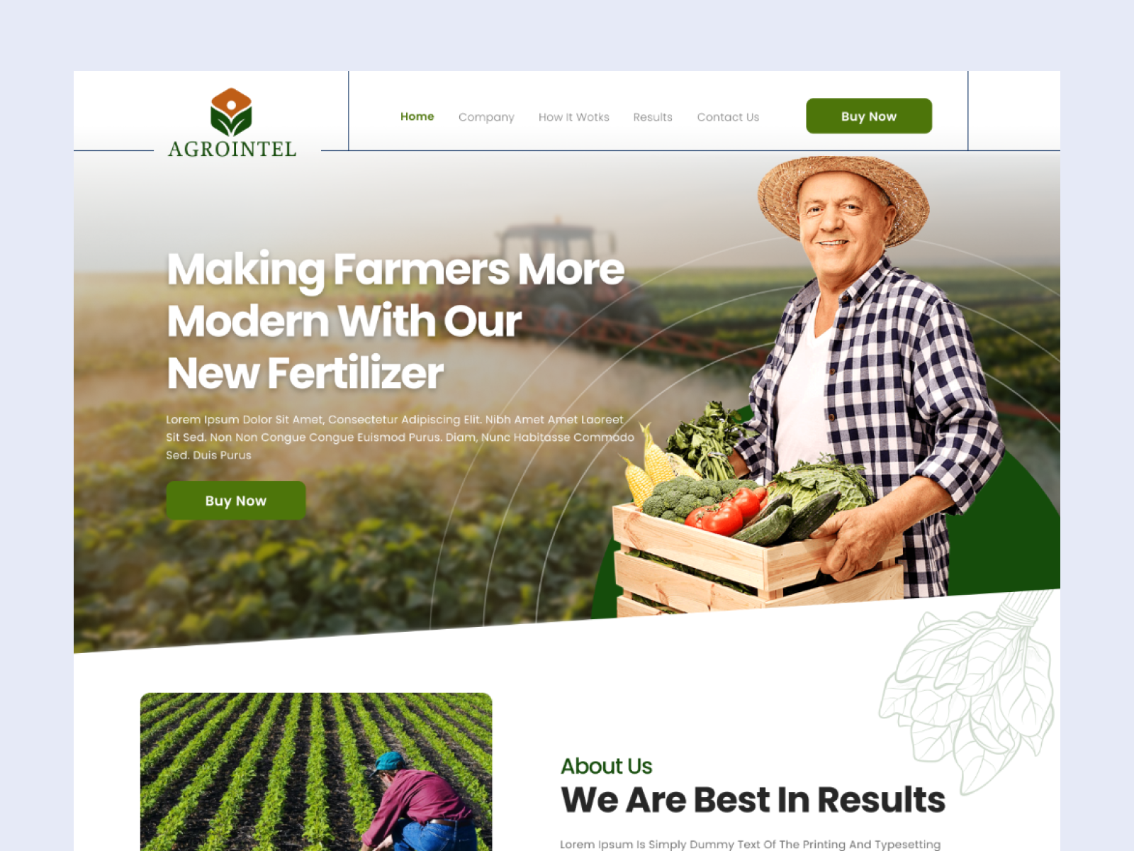 Fertilizer Company | Landing Page Design by Abdul Jabbar Khan on Dribbble