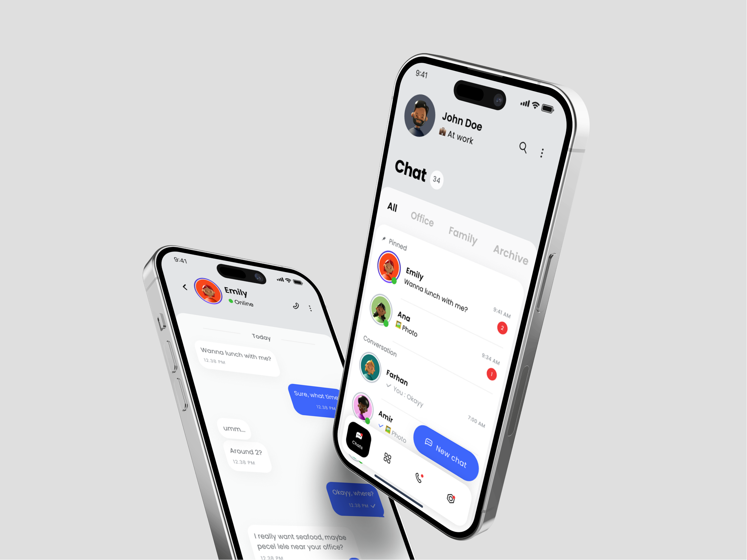 Chatinc - Message App UI KIT (Mockup) by Zhofran Ardyan for Hatypo ...