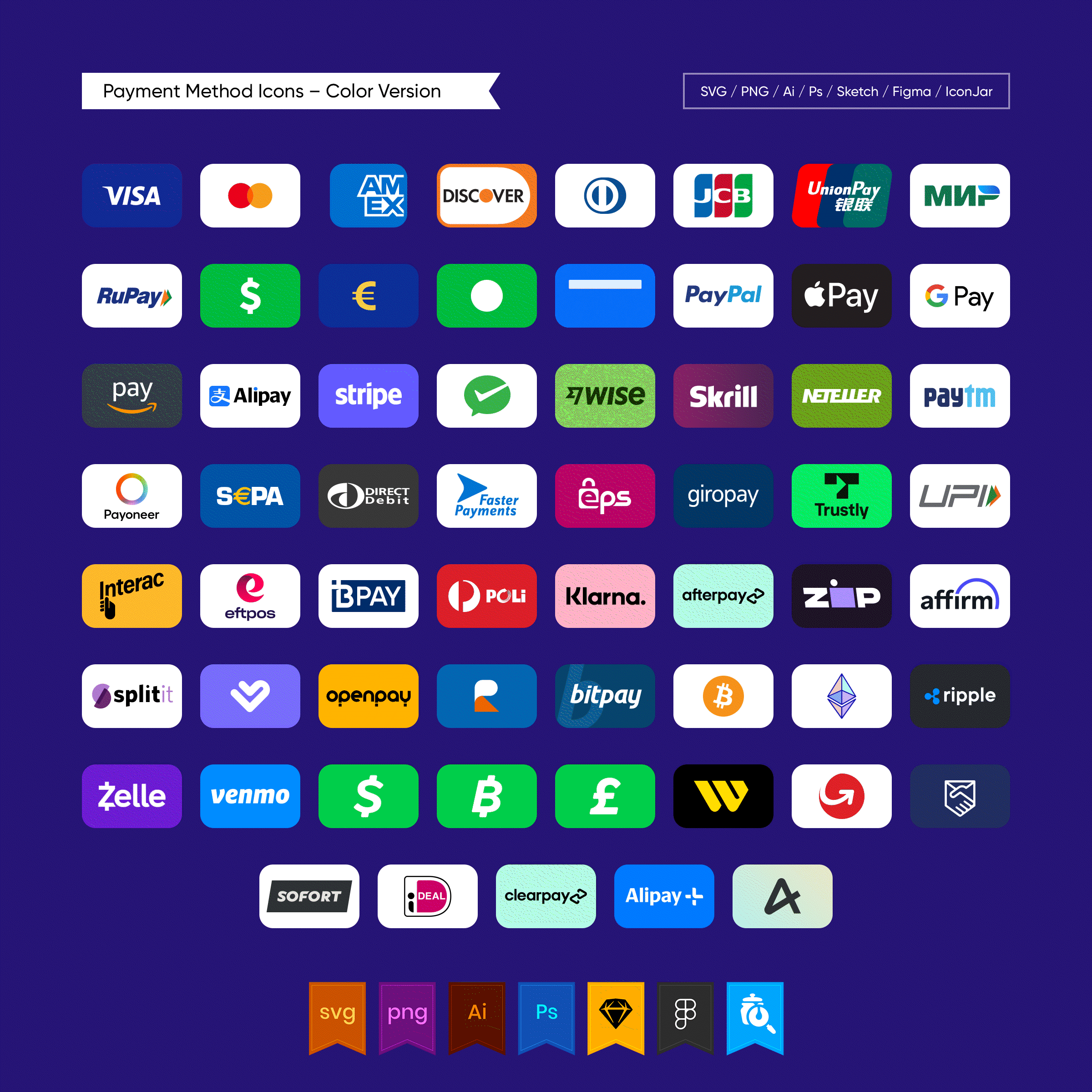 Payment Method Icons by Burhan Khawaja on Dribbble