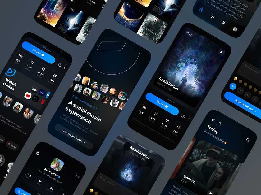 Movie App UI designs, themes, templates and downloadable graphic ...