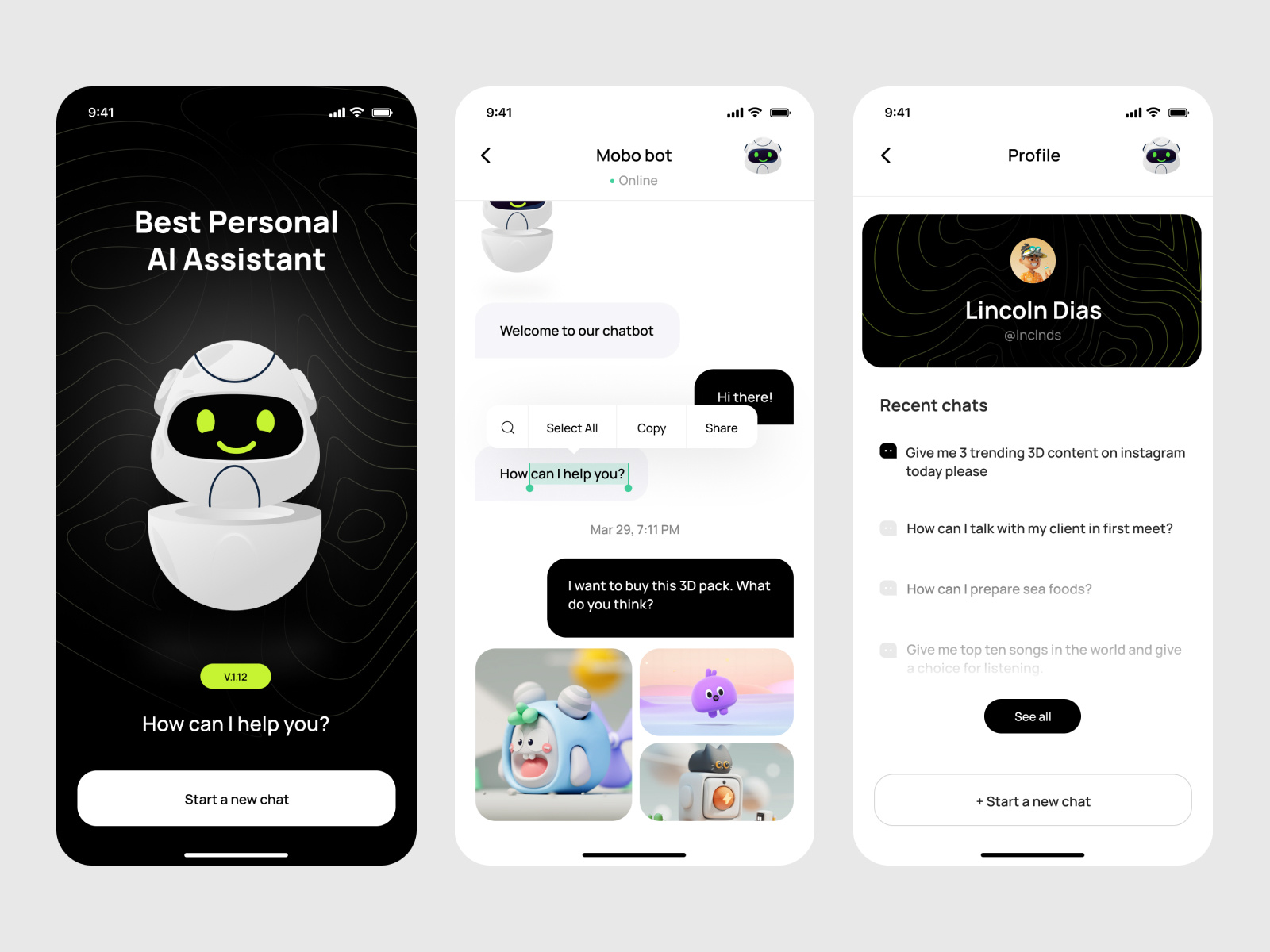 Ai chat bot application (🛍️downloadable) by Izmahsa for Bolddreams on ...