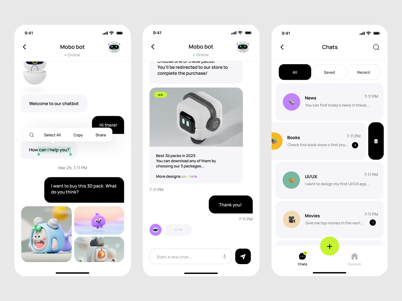 Ai chat bot application (🛍️downloadable) by Izmahsa for Bolddreams on ...