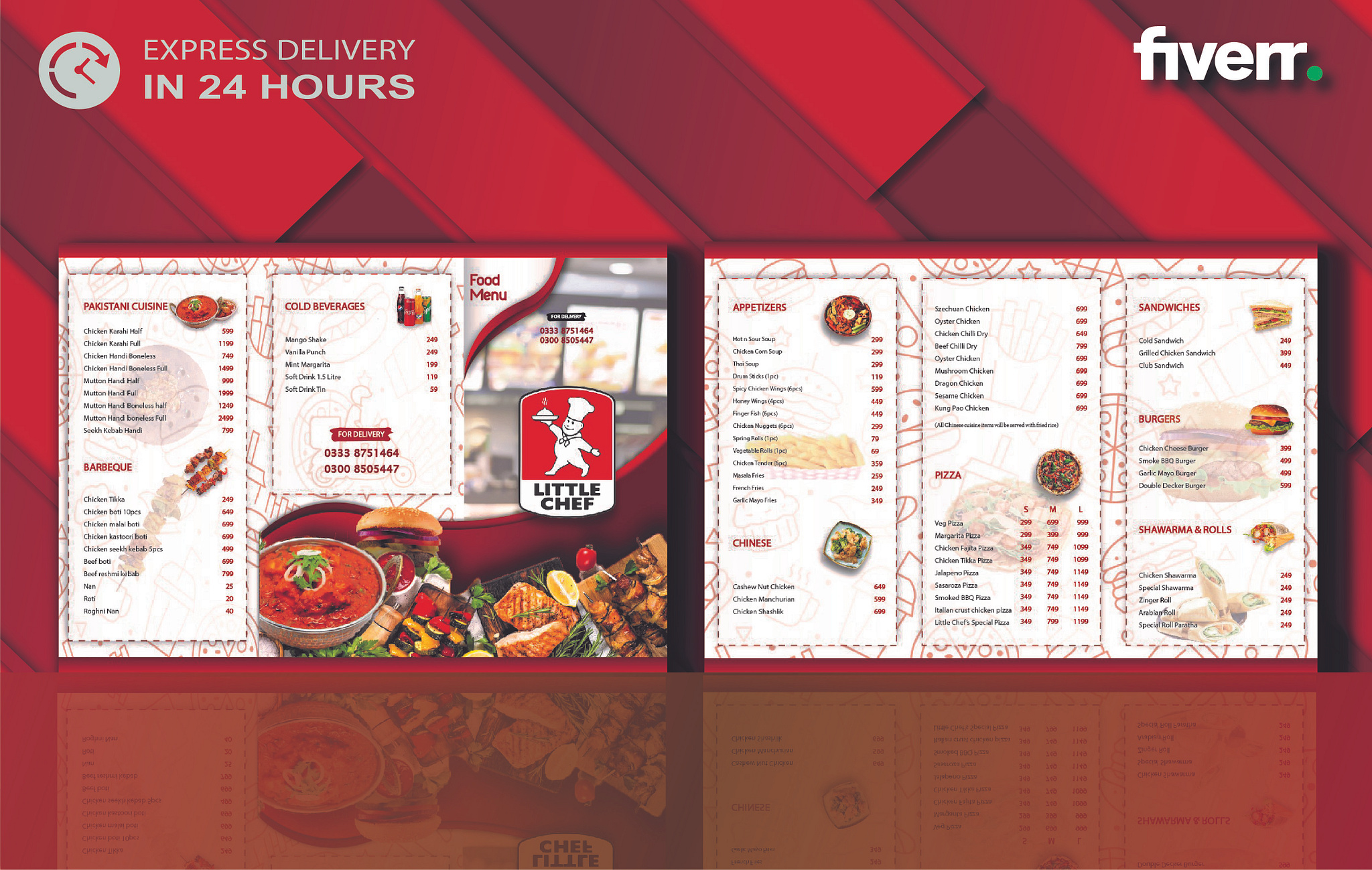 Menu Design by Shahzaib Ali Shah on Dribbble