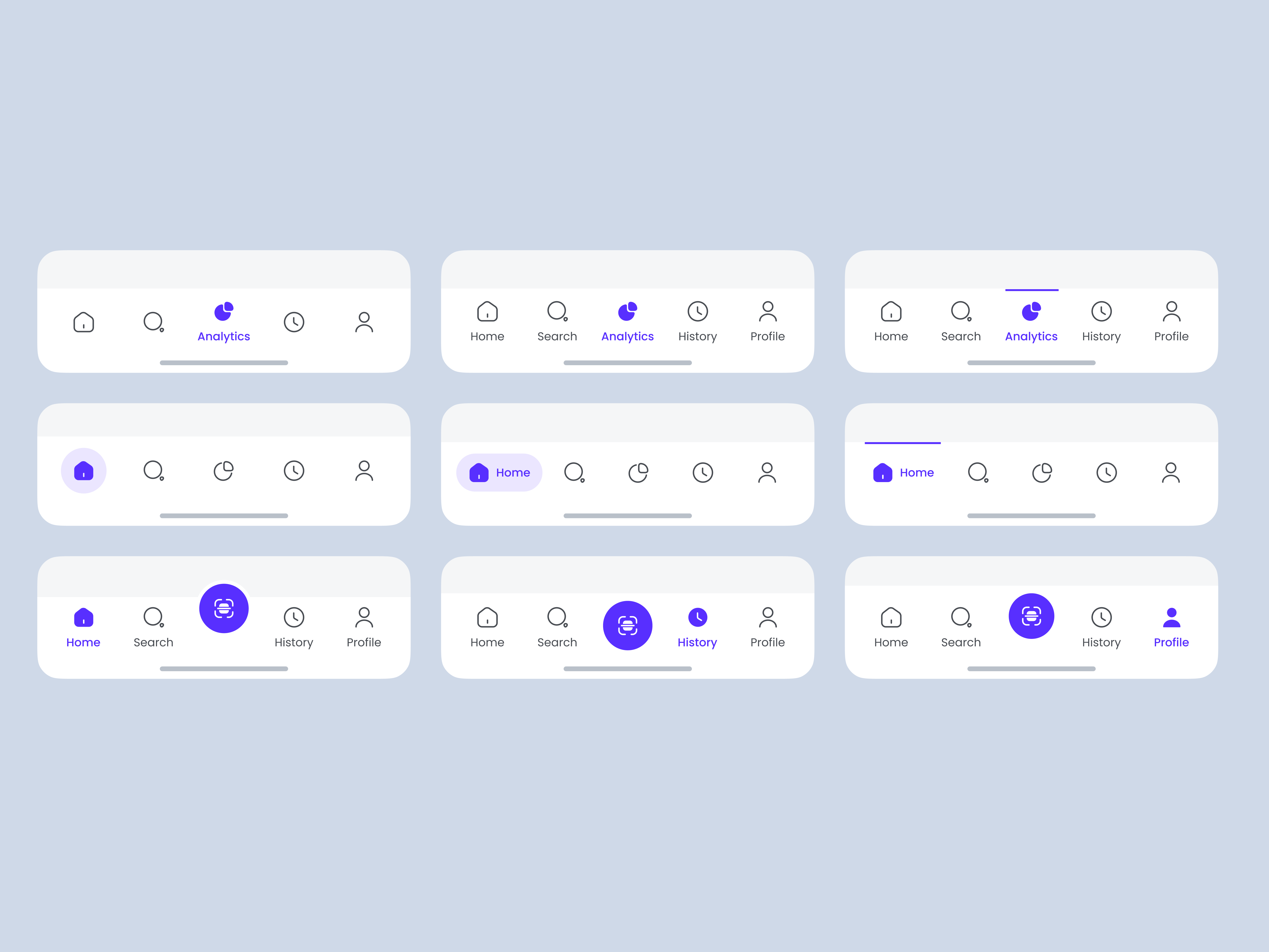 Bottom Navigation Bar by Raafi G on Dribbble
