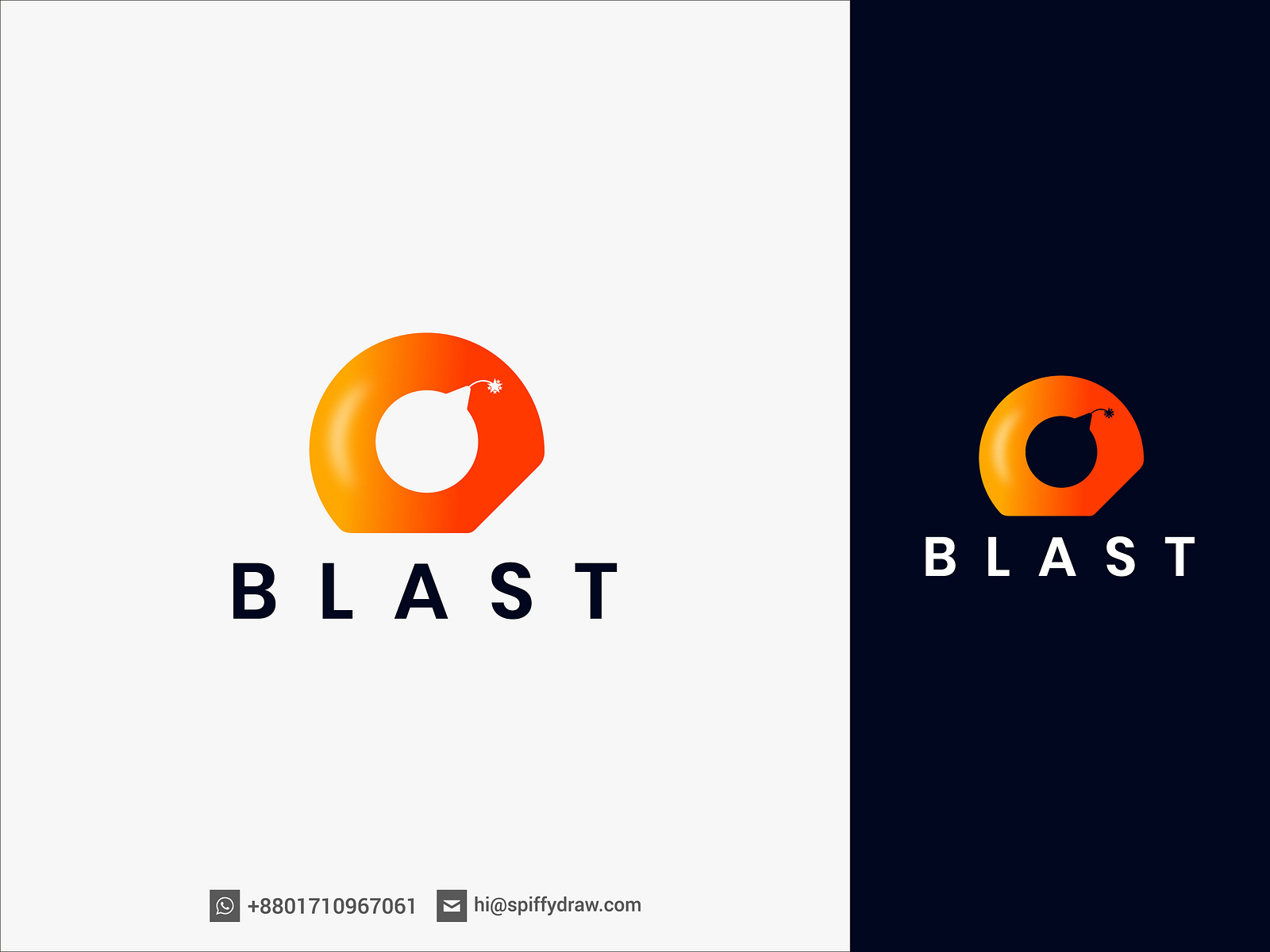 Blast Modern App Logo Design by Spiffy Draw on Dribbble