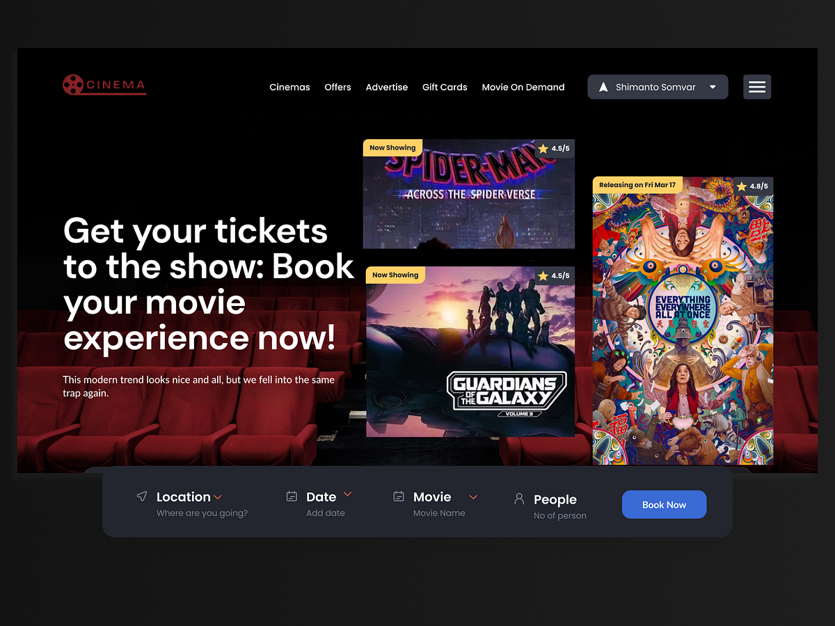 Movie Booking designs, themes, templates and downloadable graphic ...