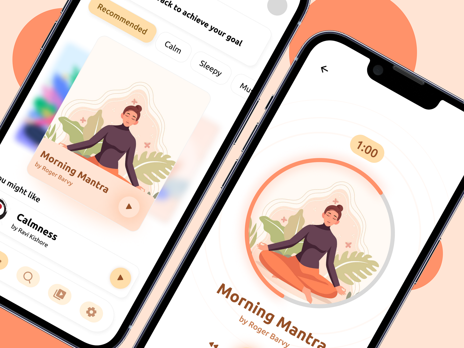 Meditation App UI Concept by Atharva harne on Dribbble
