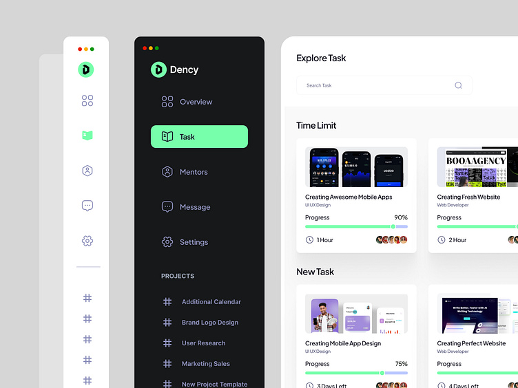 Sidebar Navigation & Dashboard by Fahad islam for Dency on Dribbble Sidebar Navigation & Dashboard by Fahad islam for Dency on Dribbble