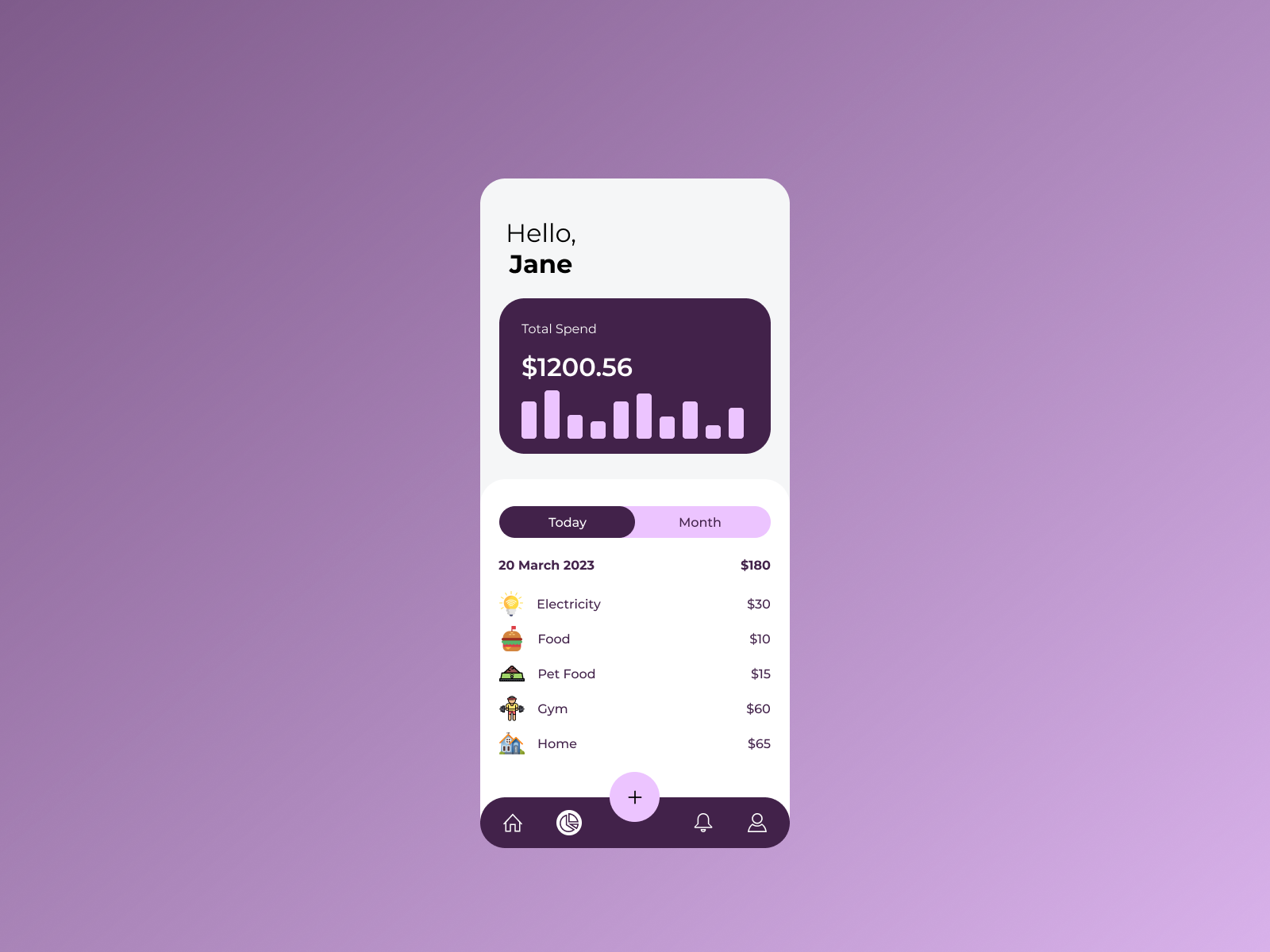 BuiLD 1 0 Day 22 Expense Tracking App Concept UI By Bharath build-1-0-day-22-expense-tracking-app-concept-ui-by-bharath
