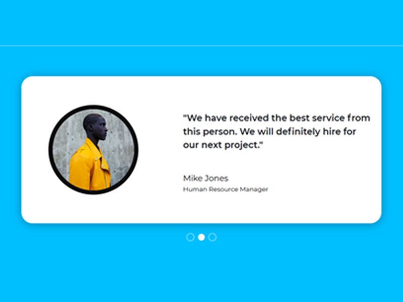 Bootstrap 5 Testimonial Carousel Slider by codingflicks on Dribbble