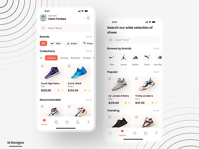 UI UX Design for Shoe E-commerce App by Mondal Sahil on Dribbble