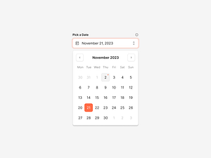 Date Picker / Calendar by Pixsellz on Dribbble