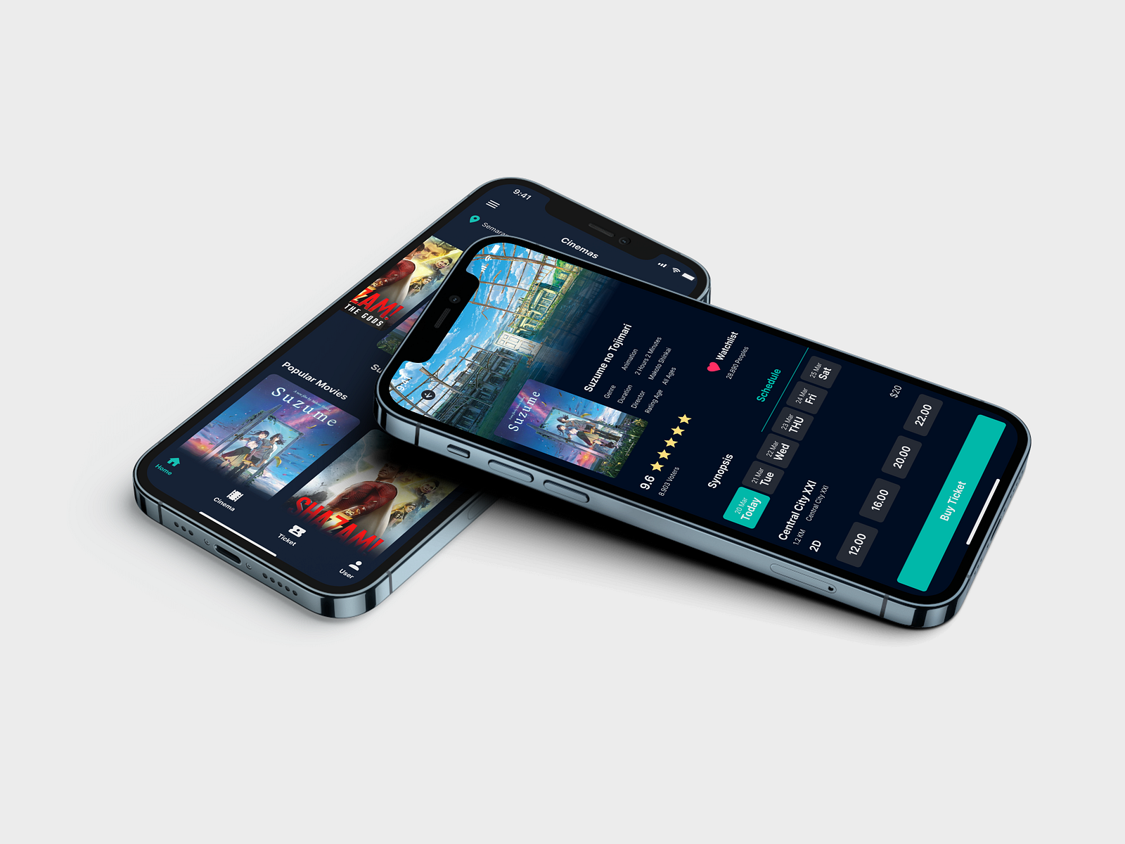 Cinemas Mobile App by Aditya Vikky Tarigan on Dribbble